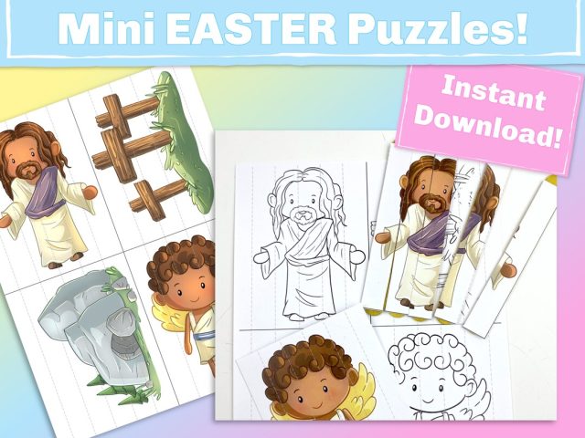 5 Easy printable Easter story activities for Sunday school kids