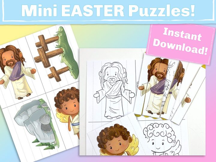 5 Easy printable Easter story activities for Sunday school kids