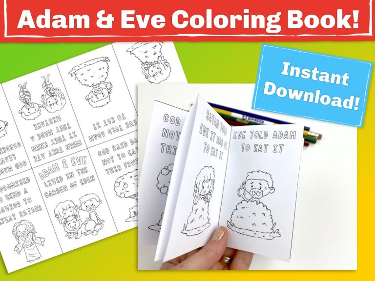 4 Adam and Eve Printables that teach the Bible Story to kids