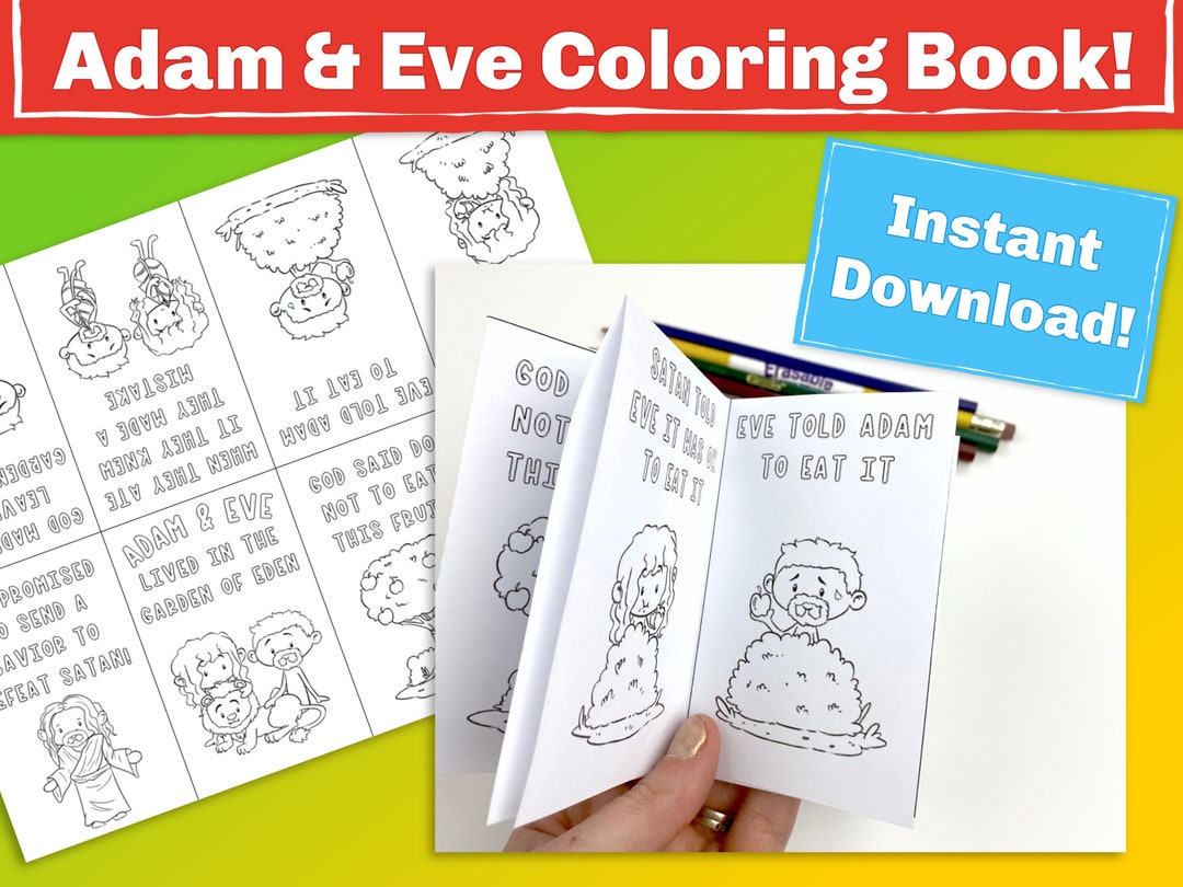 4 Adam and Eve Printables that teach the Bible Story to kids