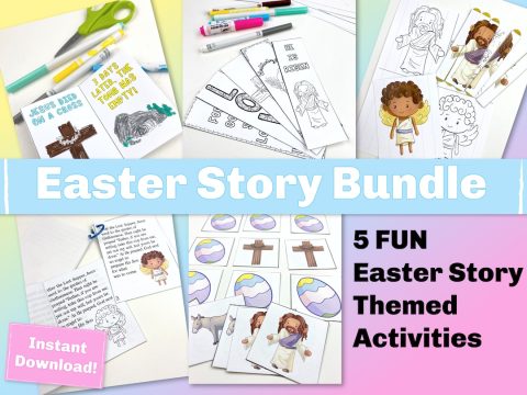 5 Easy printable Easter story activities for Sunday school kids