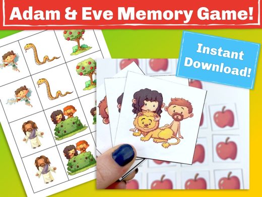 4 Adam and Eve Printables that teach the Bible Story to kids