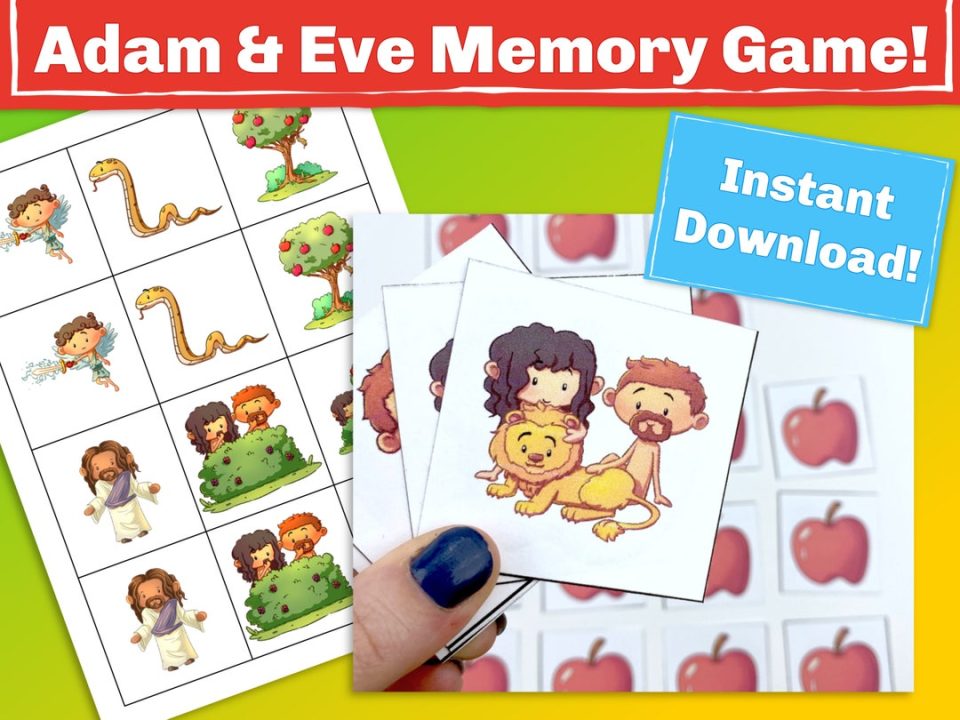 4 Adam and Eve Printables that teach the Bible Story to kids