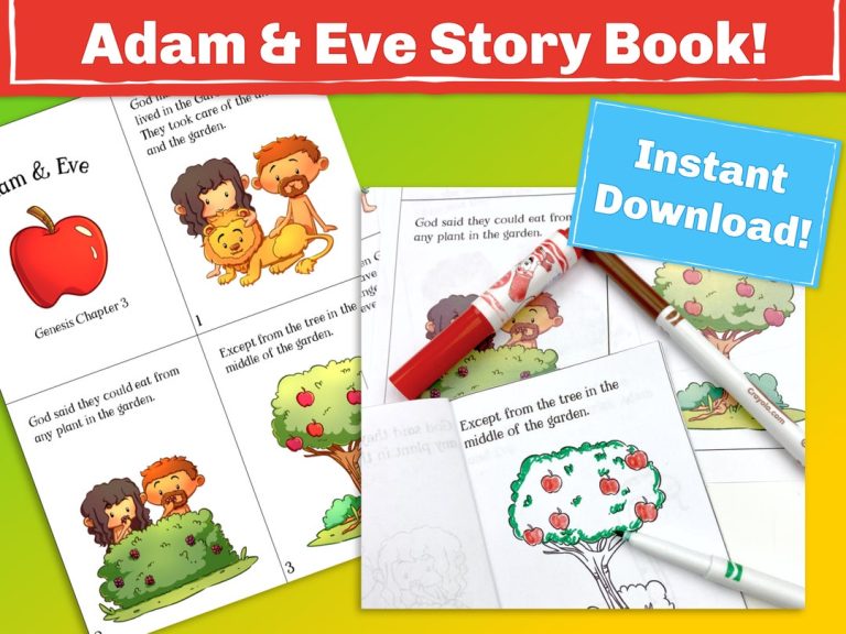 4 Adam and Eve Printables that teach the Bible Story to kids
