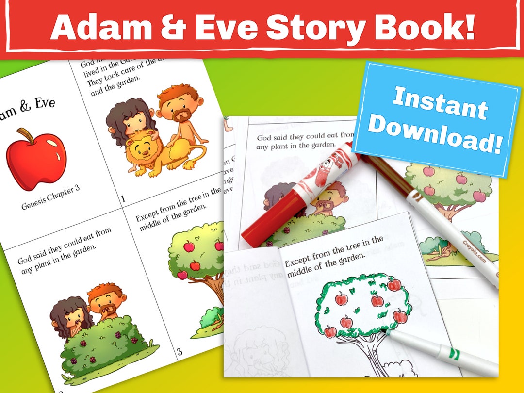 4 Adam and Eve Printables that teach the Bible Story to kids