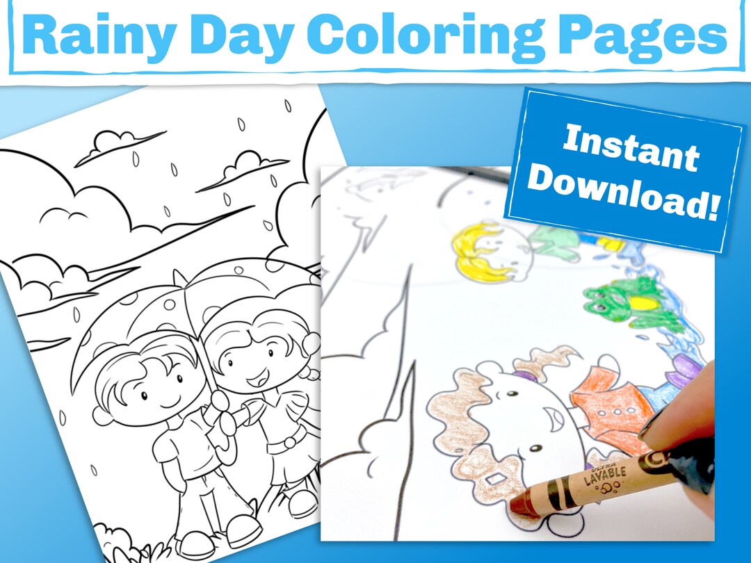 Printable Rain Activities for Preschoolers - Twitchetts