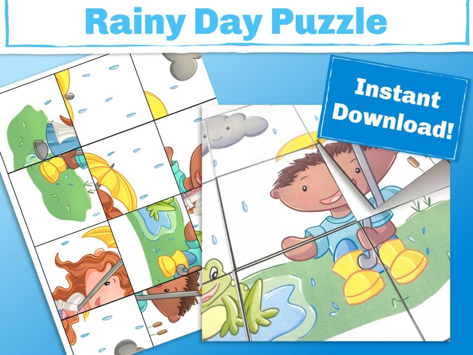 Printable Rain Activities for Preschoolers - Twitchetts
