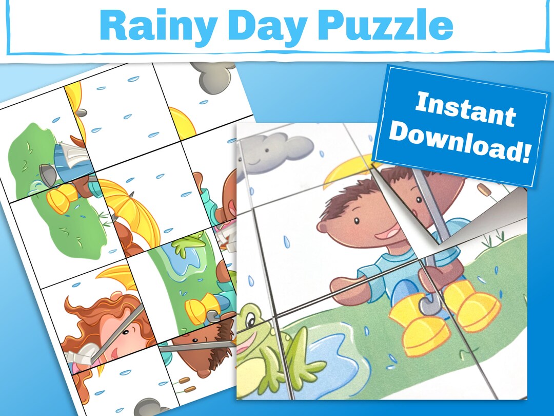 Printable Rain Activities for Preschoolers - Twitchetts