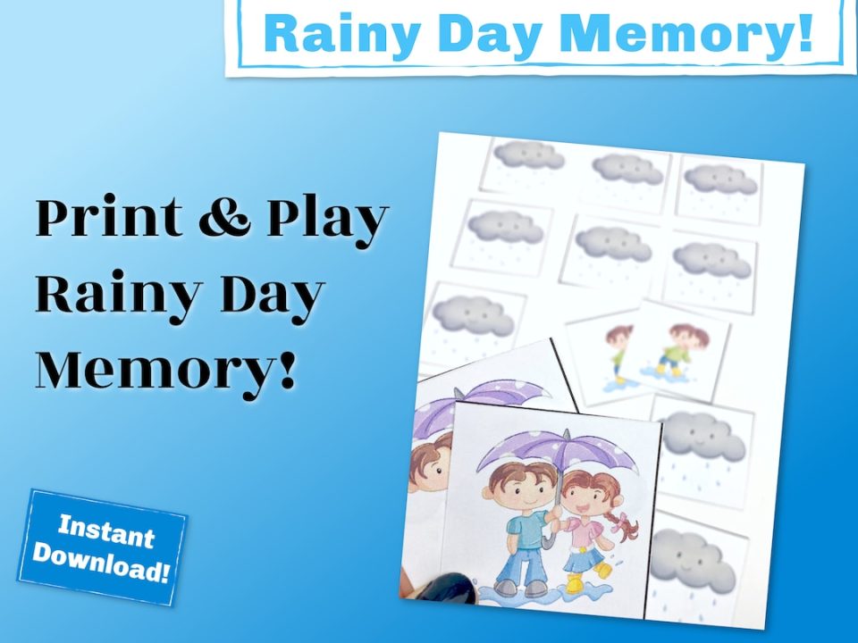 Printable Rain Activities for Preschoolers - Twitchetts
