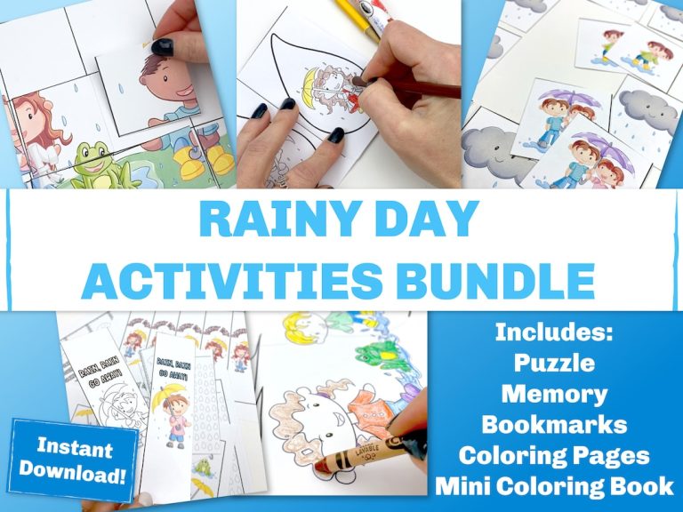 Printable Rain Activities for Preschoolers - Twitchetts