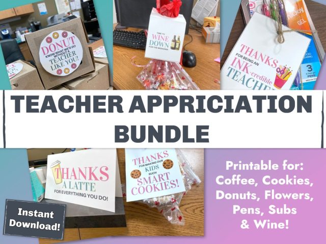 Teacher Appreciation Week Printables: Easy & fun - Twitchetts
