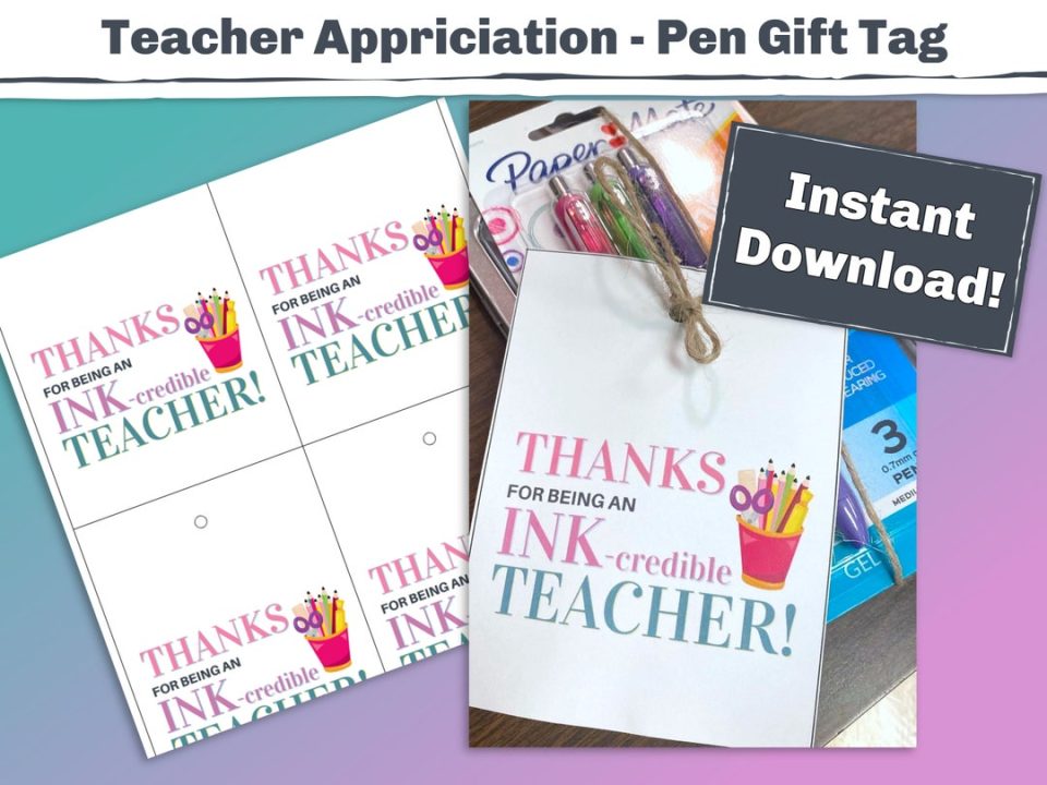 Teacher Appreciation Week Printables: Easy & fun - Twitchetts